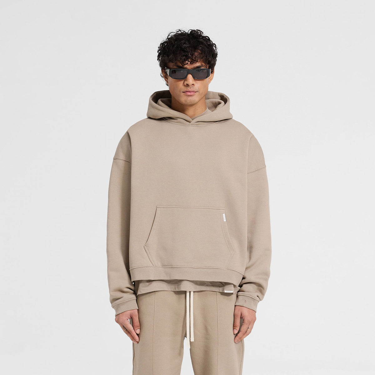 Initial Boxy Oversized Hoodie | Dune | REPRESENT