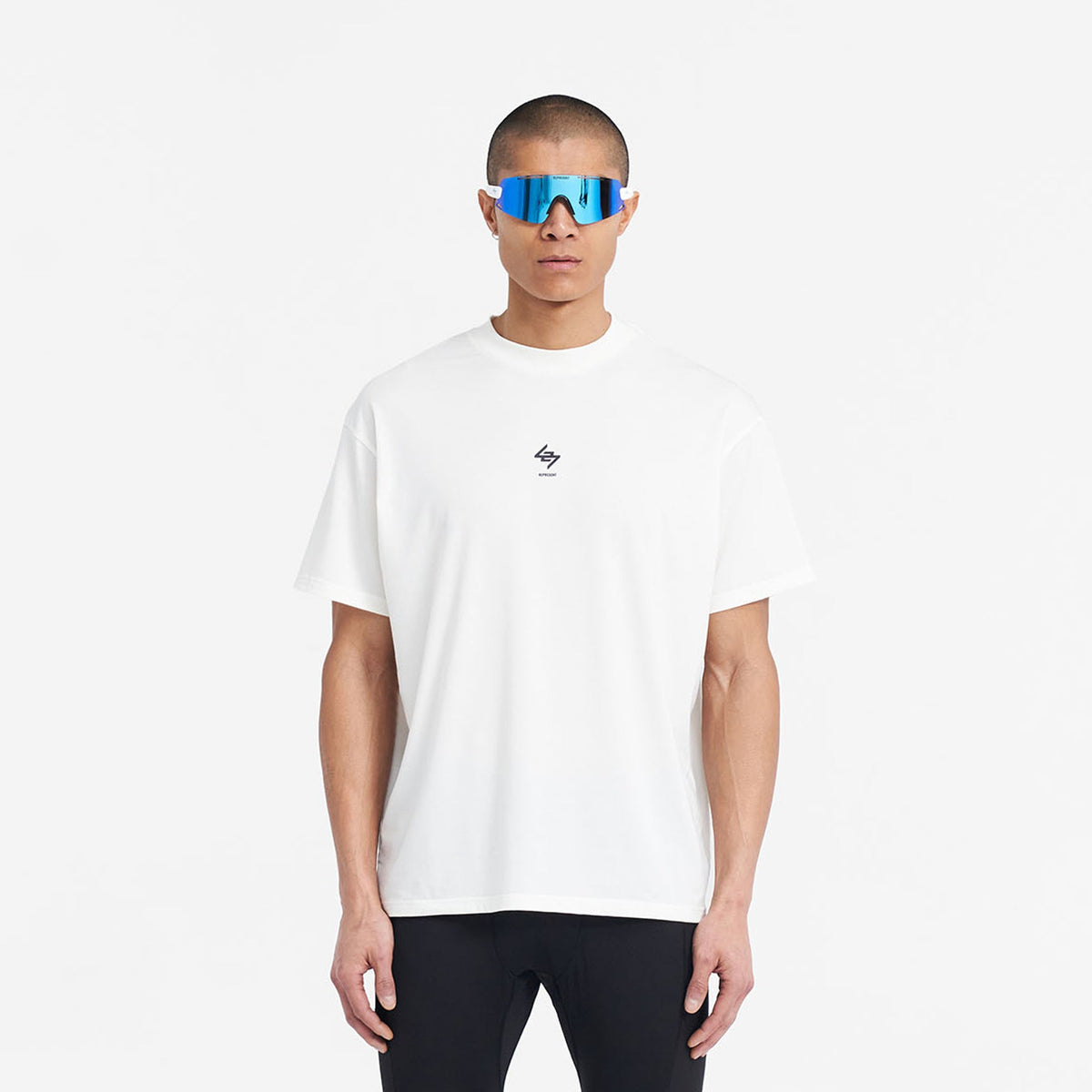 White Oversized Gym Top | 247 | REPRESENT