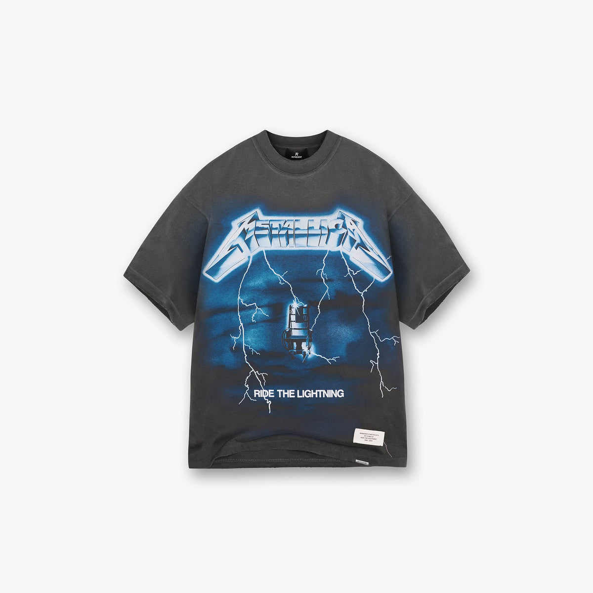 Metallica Ride The Lightning T-Shirt - Vintage Grey | REPRESENT