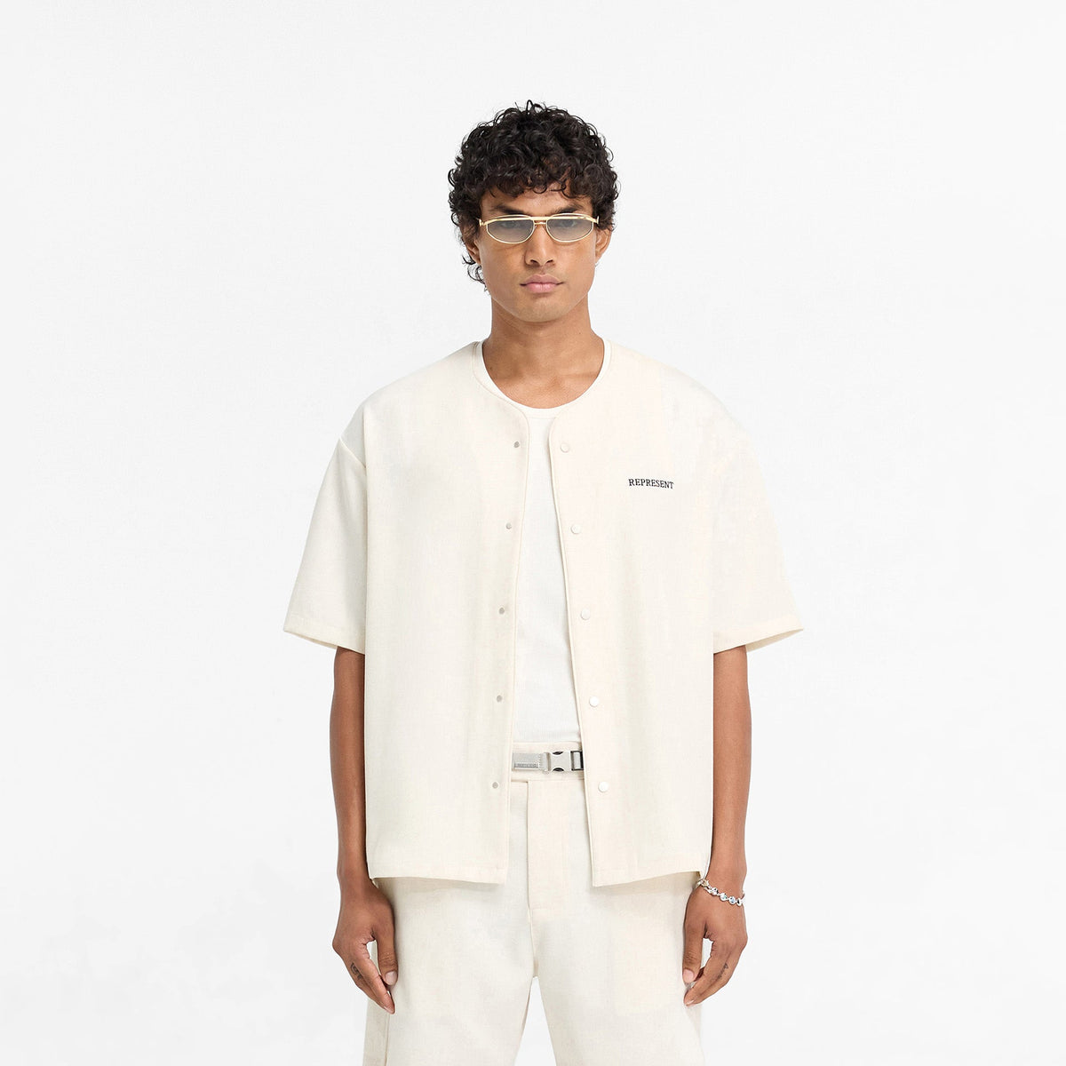 Antique White Baseball Shirt | REPRESENT