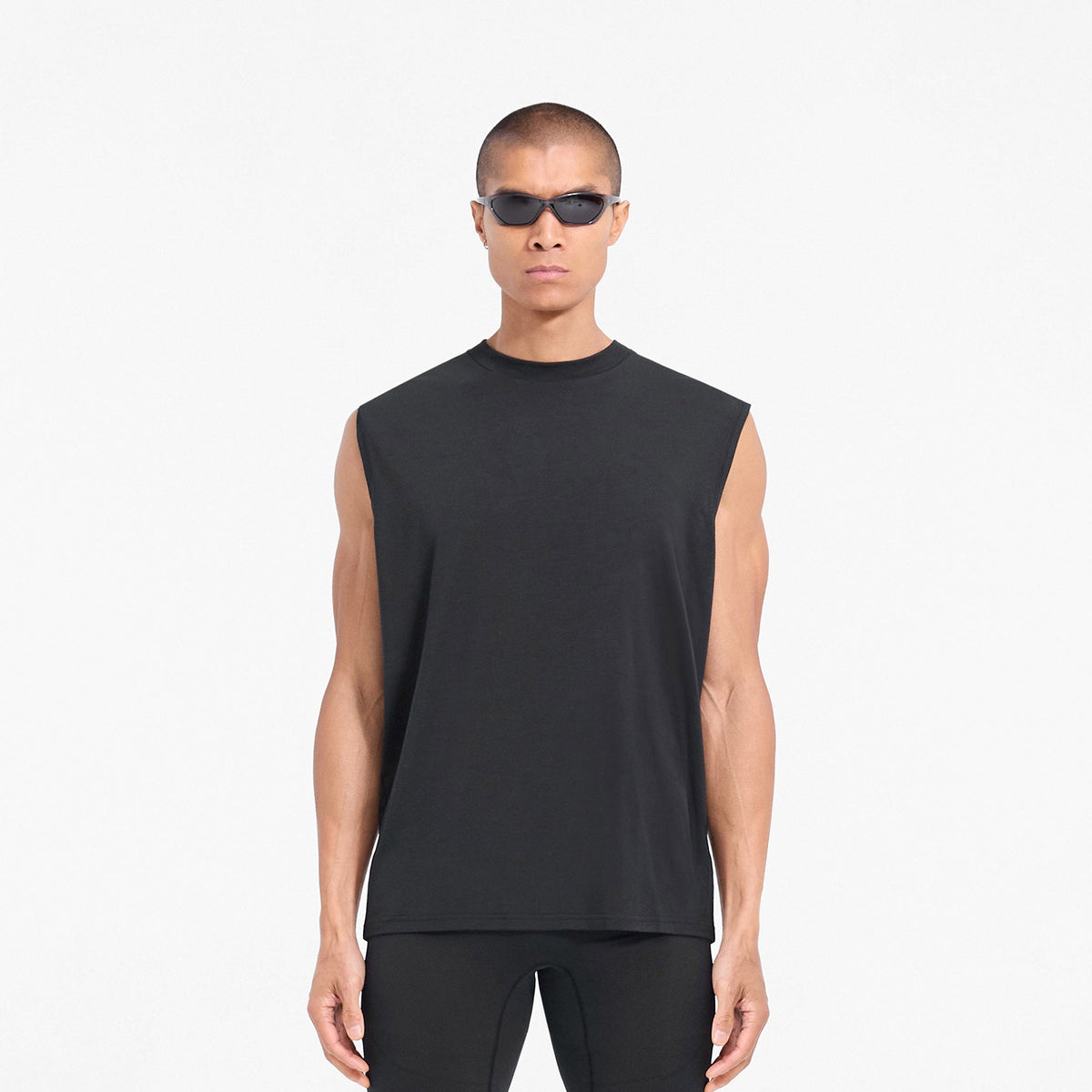 Black Oversized Tank Top | 247 DNA | REPRESENT