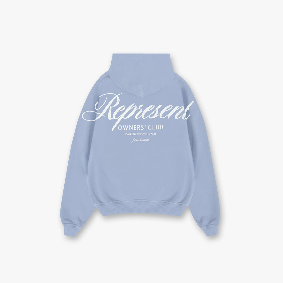 Represent Owners Club Script Hoodie | Dusty Blue | REPRESENT